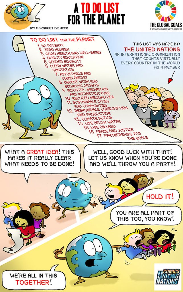 Comic – The Planet and the 17 Goals | UNA NZ Education Portal